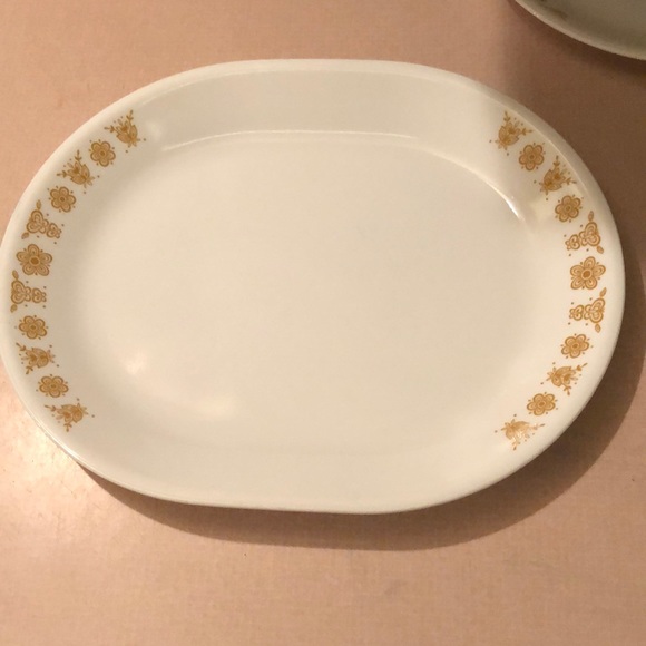 Corelle | Dining | Corelle By Corning Ware Oval Platter Butterfly Gold ...